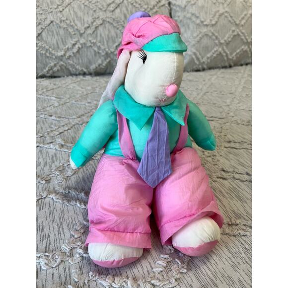 Joelson Industries | Toys | Vintage Nylon Easter Bunny Rabbit Plush ...